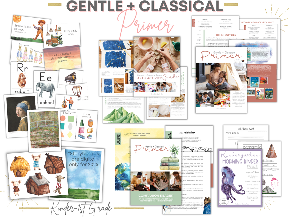 Gentle + Classical Primer (or Kindergarten) Bundle (2nd edition) – The ...