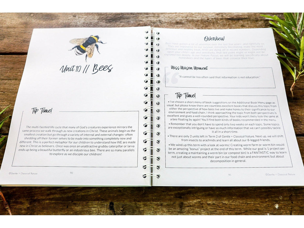 Level 1 Student Notebook (Gentle + Classical Nature) – The Gentle ...