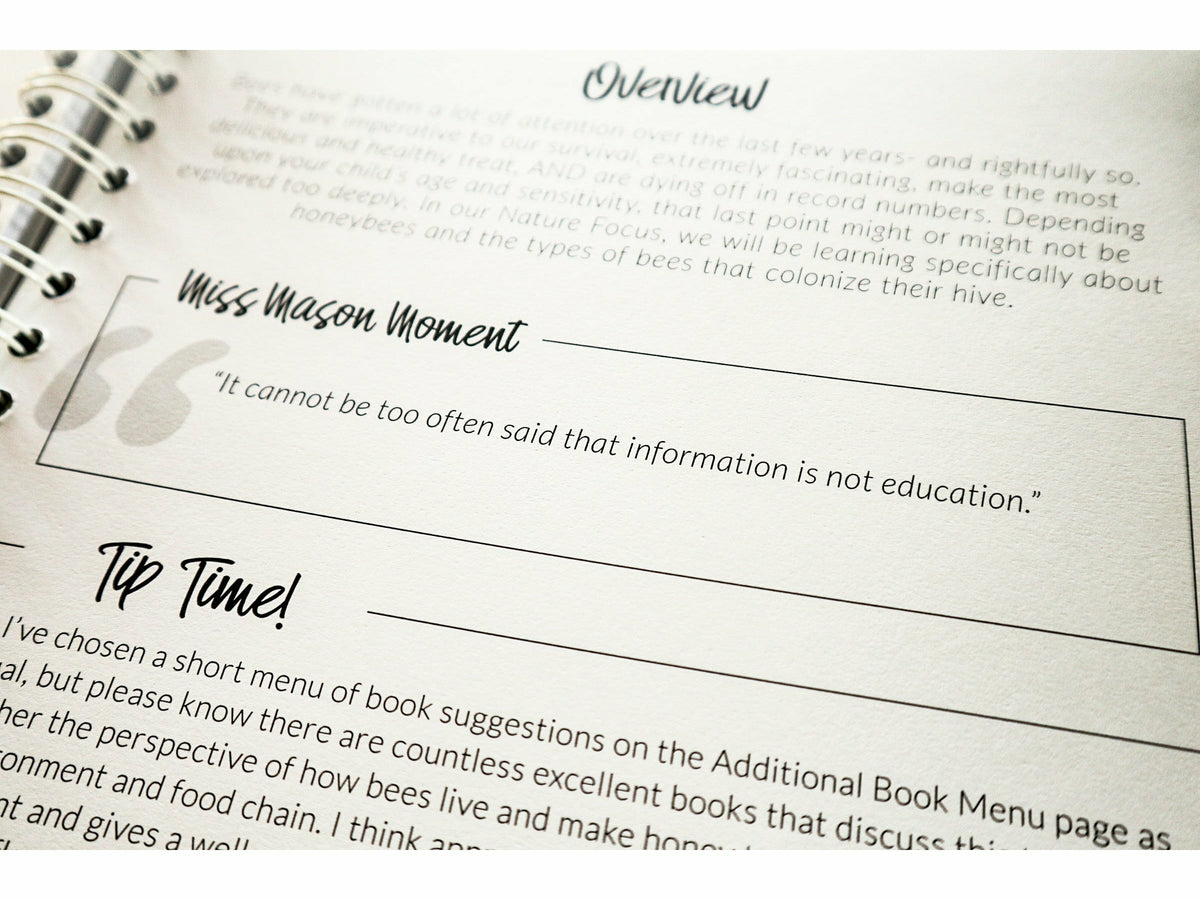 Level 1 Student Notebook (Gentle + Classical Nature) – The Gentle ...